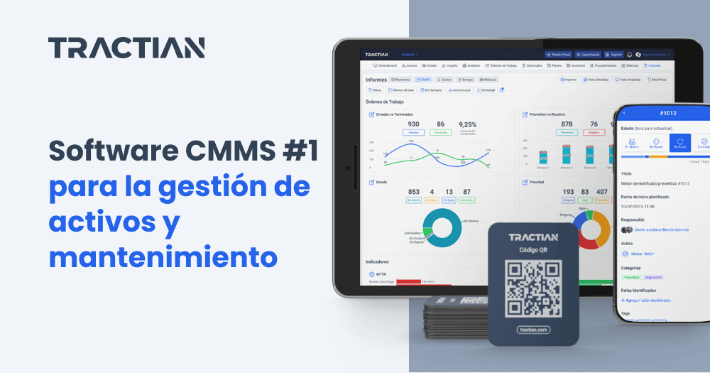 Software CMMS #1 para la gestión de activos y mantenimiento - TRACTIAN