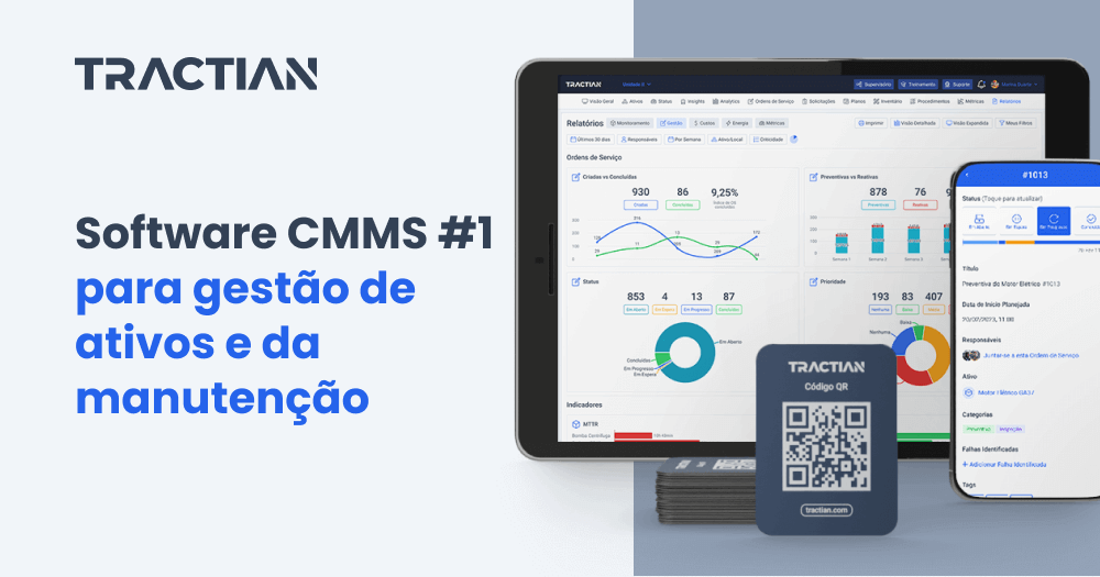 Software CMMS #1 para gestão de ativos e da manutenção - TRACTIAN